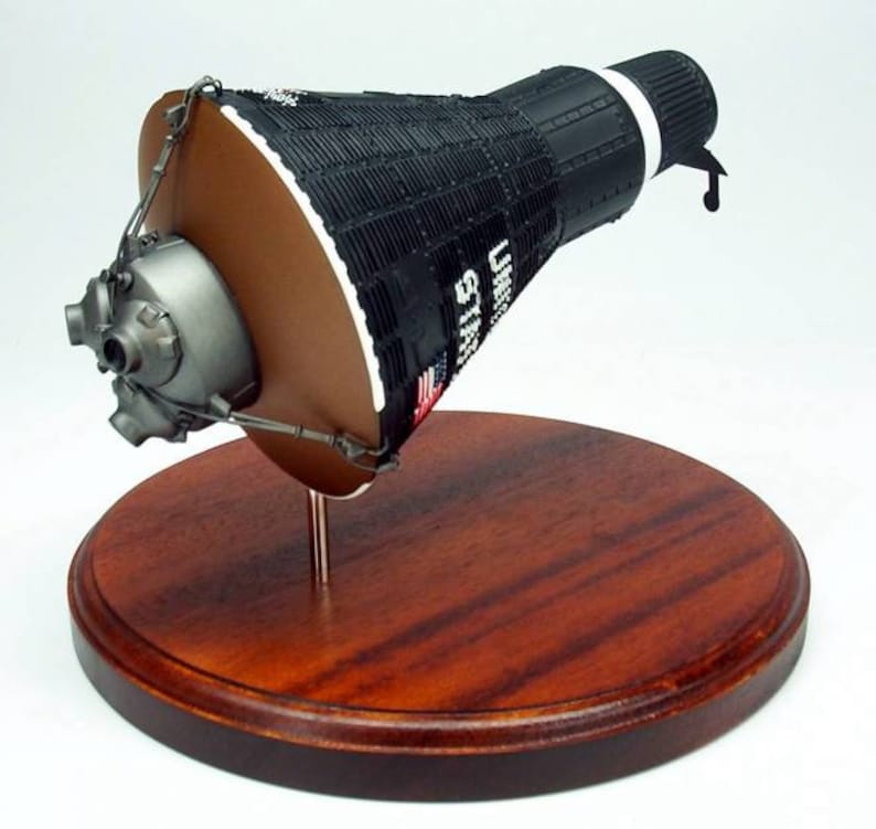 NASA Mercury Space Capsule Aircraft Hand Carved and Painted Mahogany ...