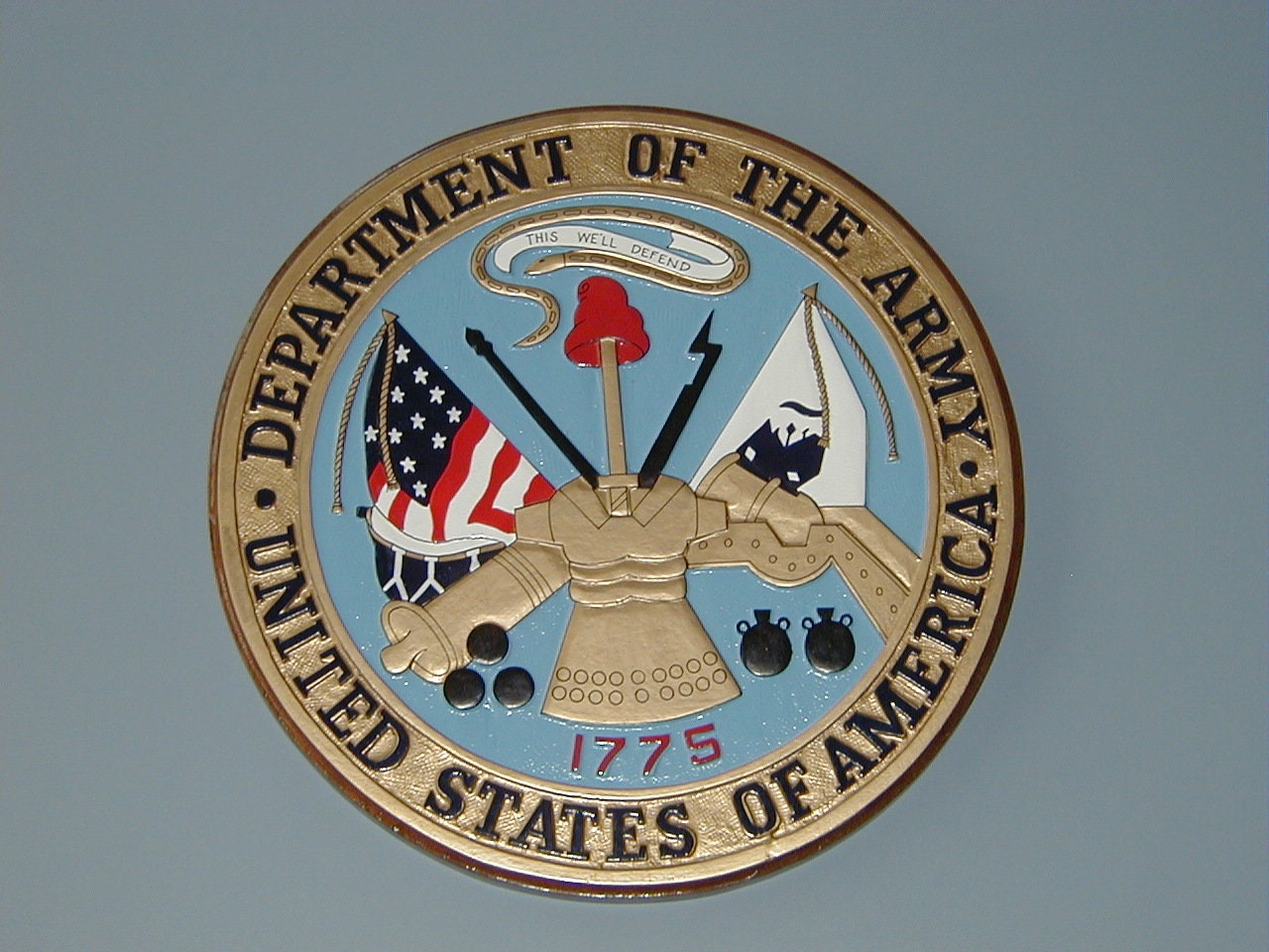 Department of the US Army Seal Hand Carved and Hand Painted - Etsy