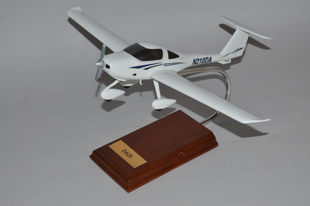 Diamond Aircraft DA-20 DA20 General Aviation Hand Carved Mahogany Wood ...