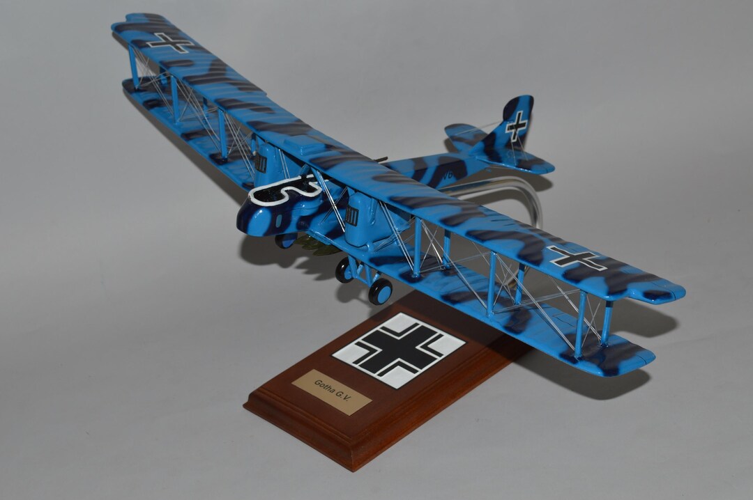 Gotha Bomber World War I German Air Force Airplane Model Hand Carved ...