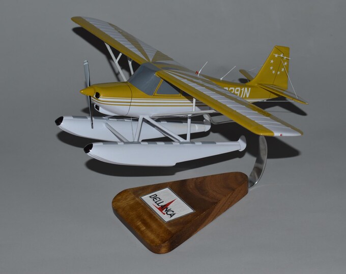 Bellanca Citabria Floatplane Desktop Display Airplane Model Hand Carved ...