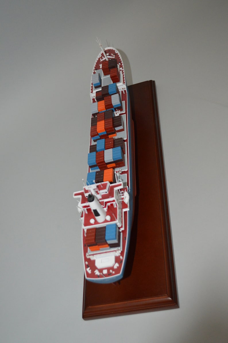 Syndey Container Cargo Ship Model Hand Carved Mahogany Wood - Etsy
