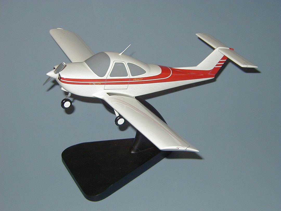 Beechcraft 77 Skipper General Aviation Trainer Model Hand Carved ...