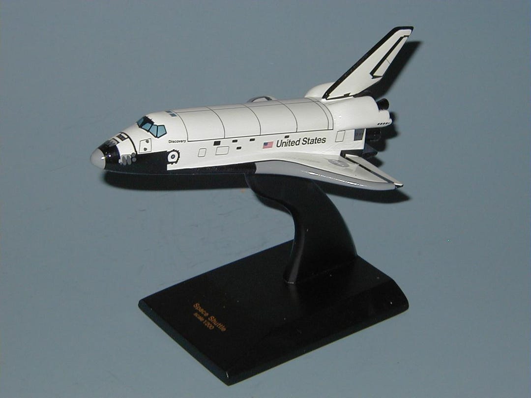 NASA Space Shuttle MINIATURE Model Hand Carved Mahogany Wood Replica ...