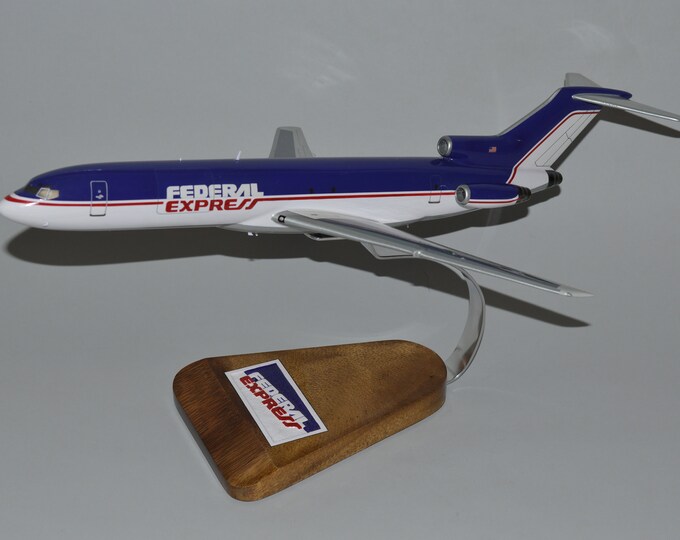 Boeing 727 Federal Express Fedex Old Color Scheme Plane Mahogany Wood ...