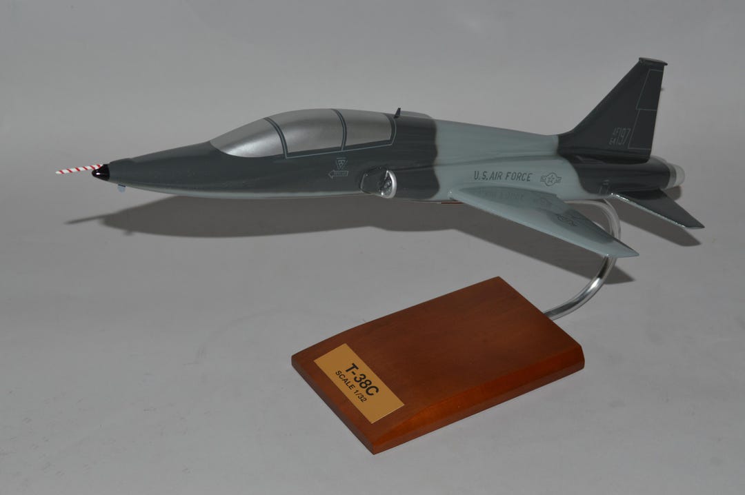 Northrop T-38 T-38C Talon USAF Trainer Aircraft Hand Carved and Painted ...