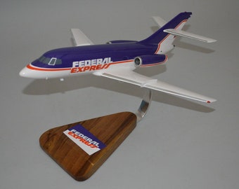 Boeing 727 Federal Express Fedex Old Color Scheme Plane Mahogany Wood ...
