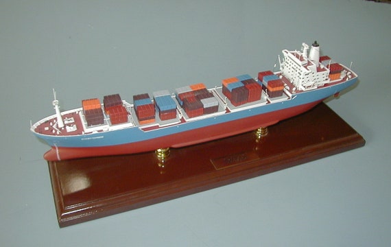Syndey Container Cargo Ship Model Hand Carved Mahogany Wood - Etsy