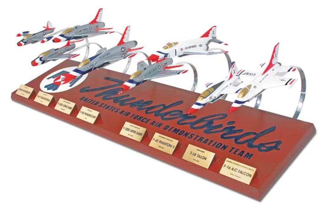 USAF Thunderbirds Aircraft Historical Fleet Display Airplane Model Hand ...