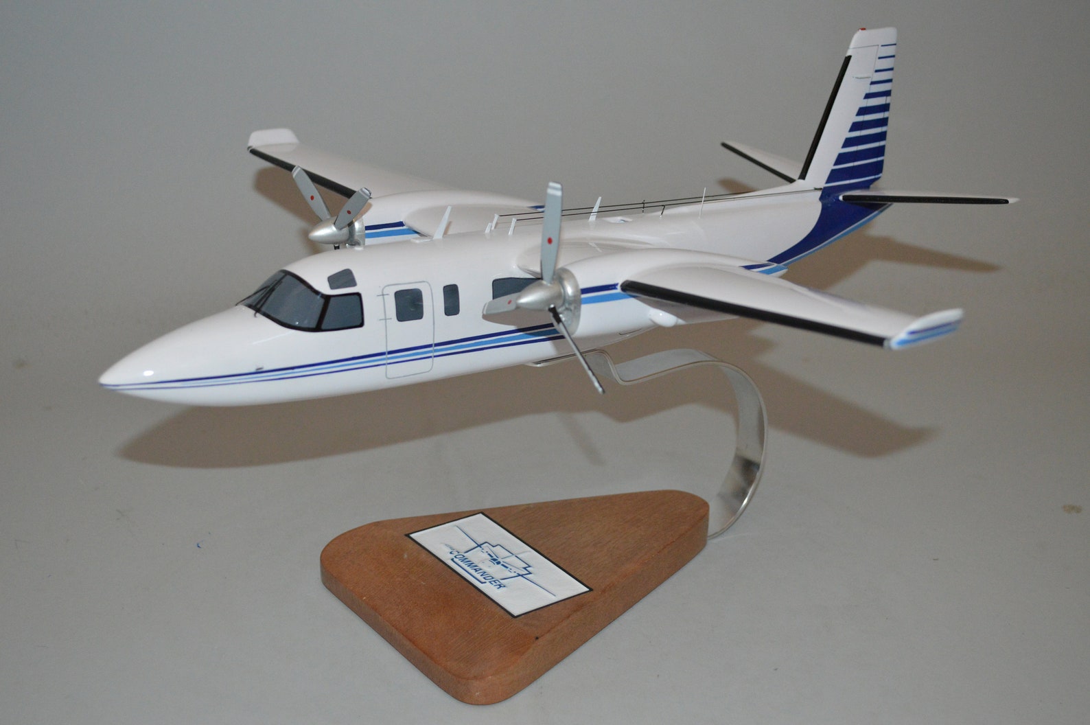 Aero Commander 690 Turbo General Aviation Twin Engine Hand Carved ...