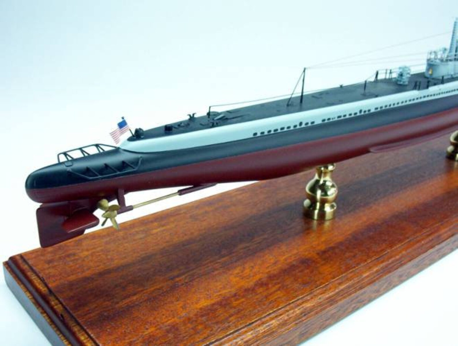 USS Balao US Navy WWII Mahogany Wood Submarine Desktop Display - Etsy