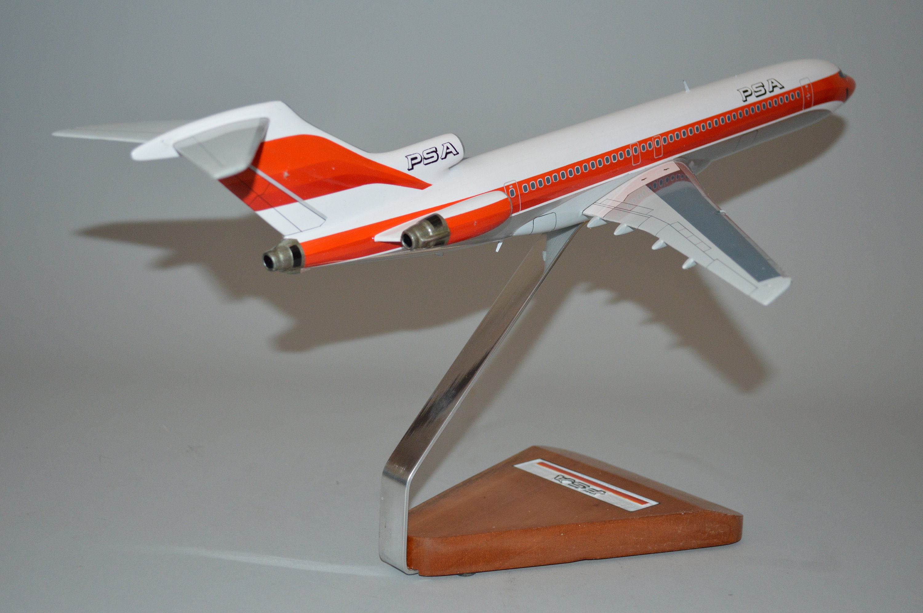 Boeing 727-200 PSA Pacific Southwest Airlines Plane Mahogany Wood ...