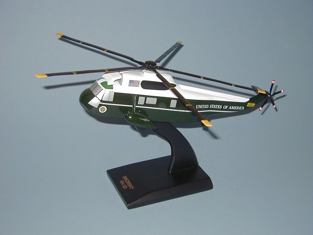 Sikorsky VH-3D Seaking Presidential Helicopter Airplane Model Hand ...