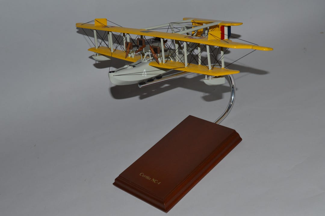 Curtiss NC-4 Flying Boat Model Hand Carved Mahogany Wood Replica ...