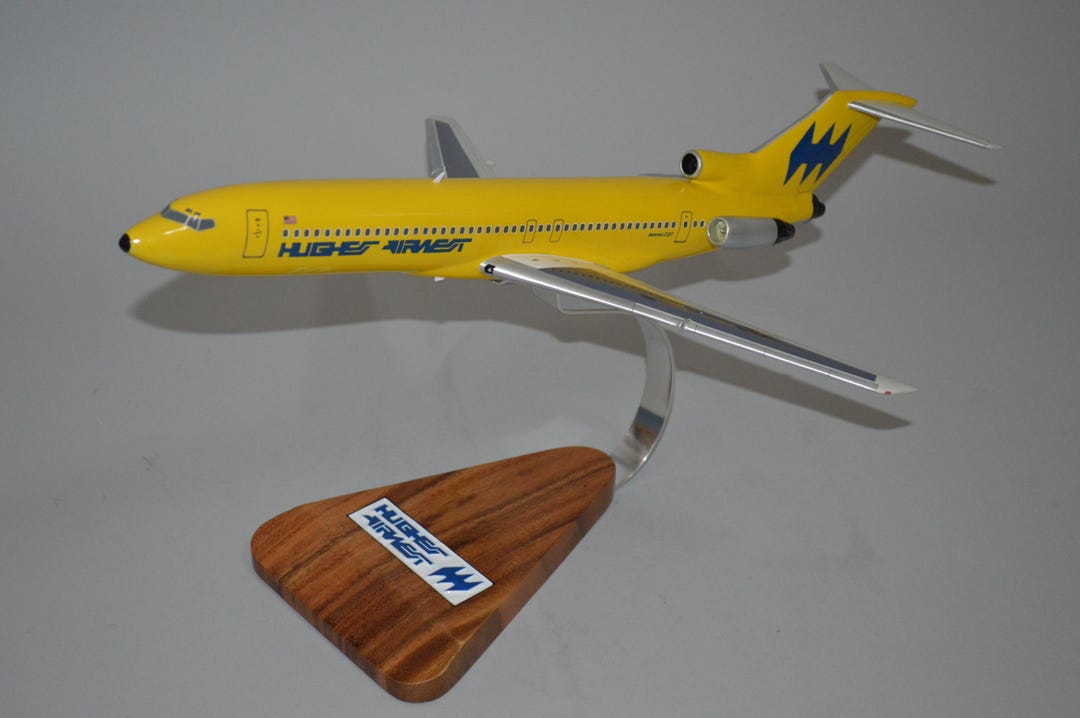 Boeing 727 Hughes Airwest 'flying Banana' Aircraft Hand Carved and ...