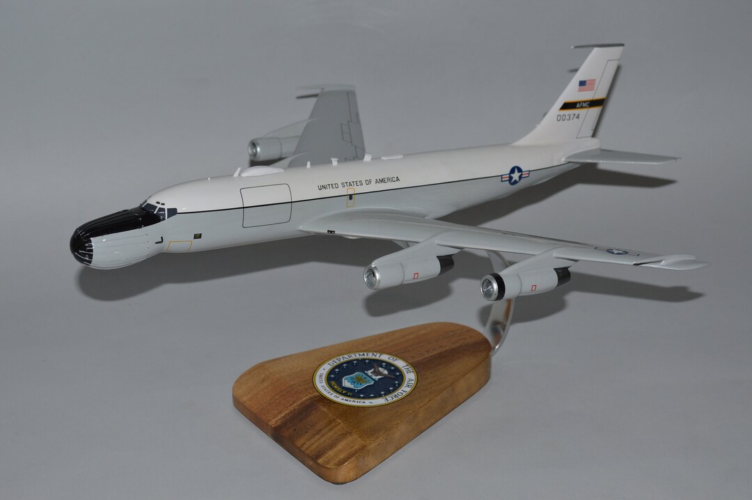 Boeing EC-135 Aria Air Force Test Aircarft Airplane Model Hand Carved ...