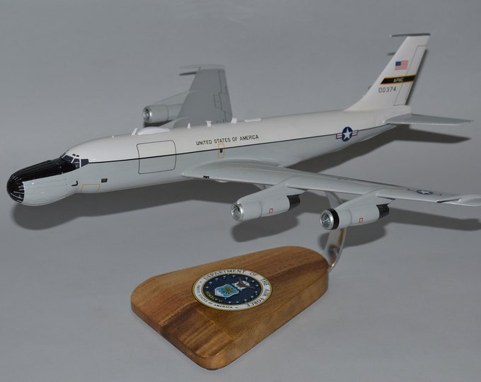 Boeing EC-135 Aria Air Force Test Aircarft Airplane Model Hand Carved ...