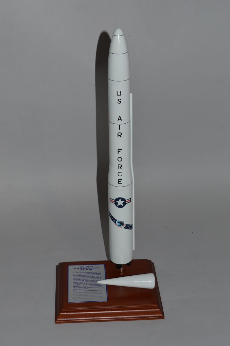 LGM-30 Minuteman III Nuclear Missile Desktop Display ICBM Model Hand ...