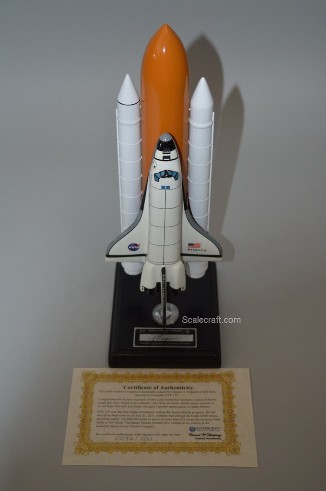 NASA Space Shuttle Model Signed by Mission Commander and Includes a ...