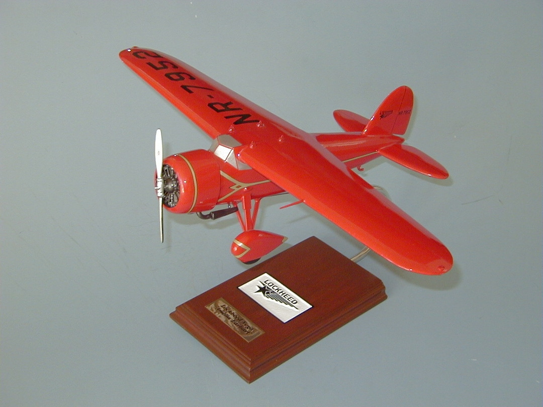 Lockheed Vega Amelia Earhart General Aviation Airplane Model Hand ...