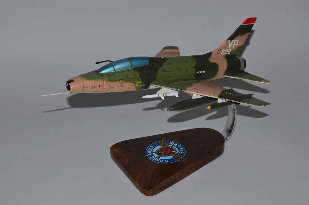 North American F-100F F-100 Super Sabre Wild Weasel USAF Aircraft Hand ...