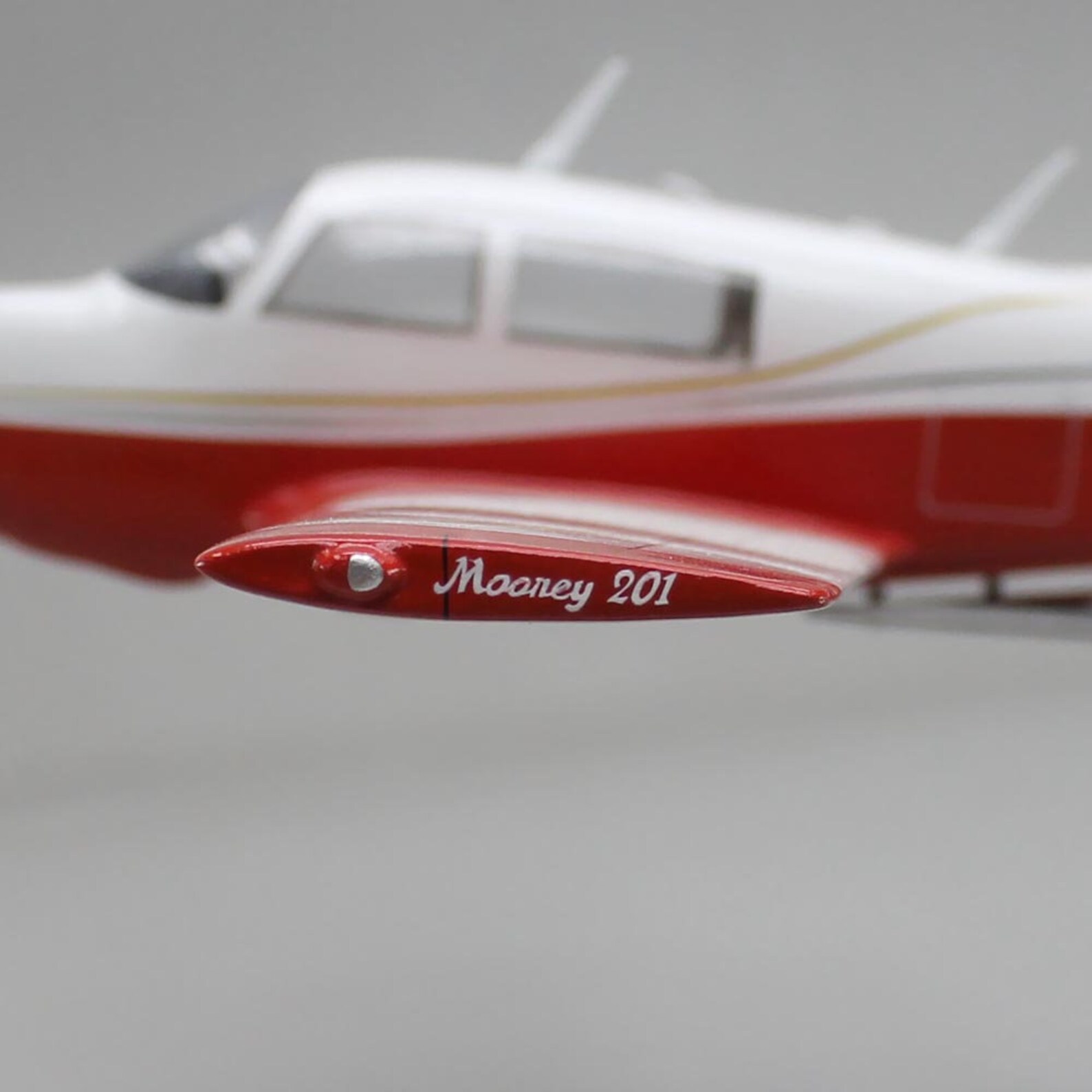 Mooney M20 Airplane Model With Clear Canopy Hand Carved - Etsy
