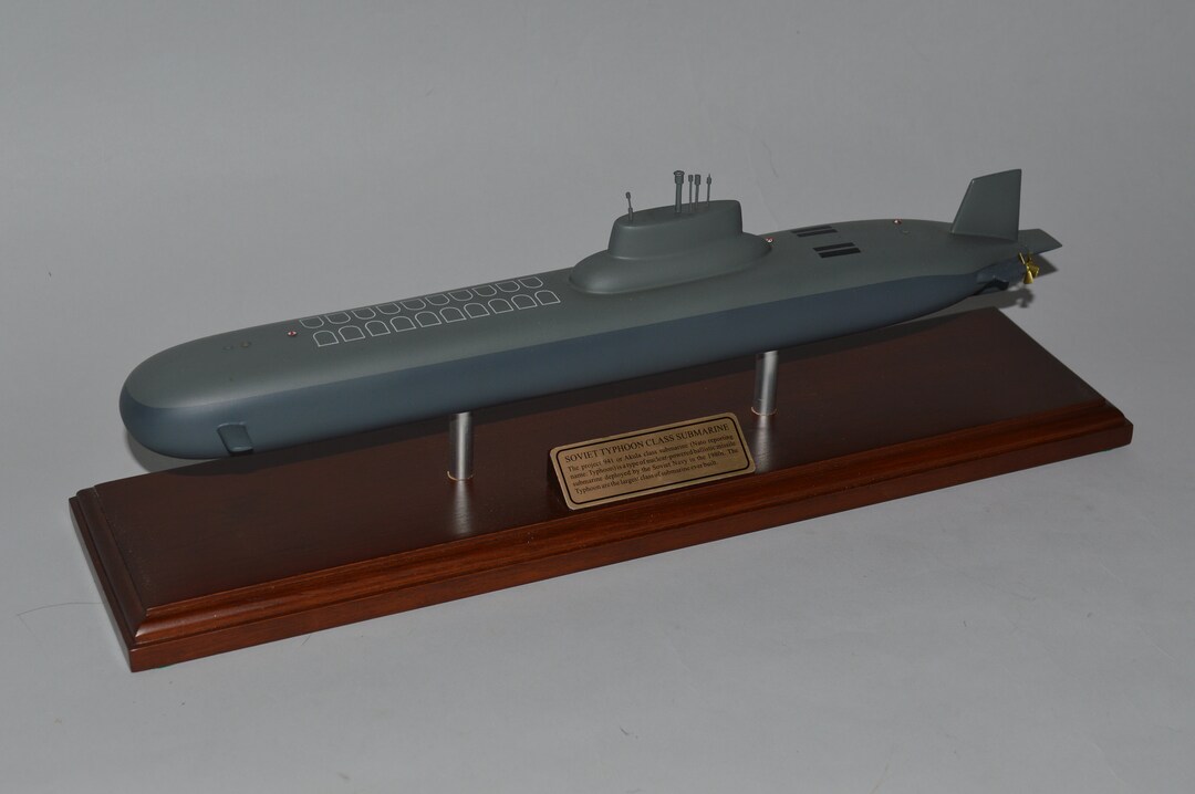 Typhoon Class Russian USSR Submarine SLBM Miniature Model Hand - Etsy