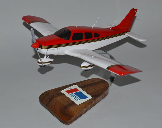 Piper PA-28 Cherokee Archer Dakota Warrior Mahogany Wood Airplane ...