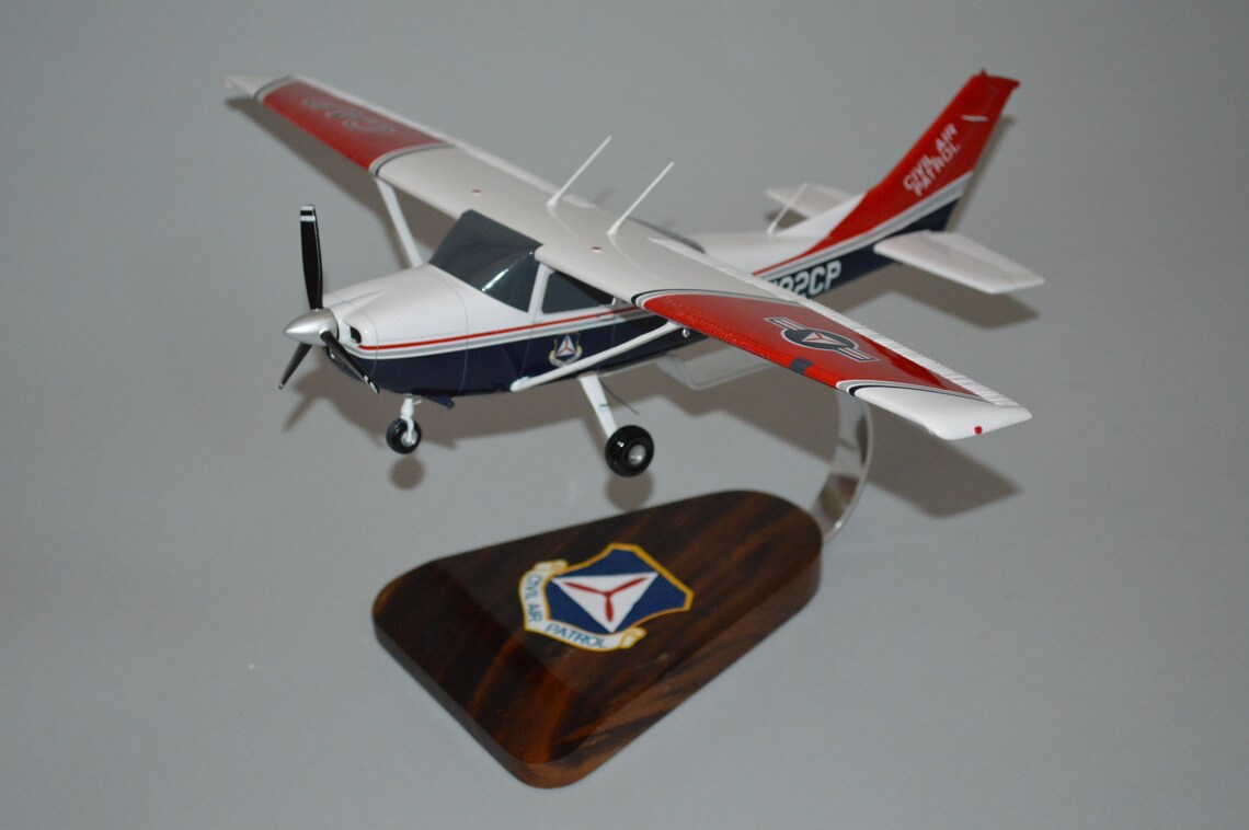 Cessna 182 Skylane Civil Air Patrol CAP Hand Carved and Hand Painted ...