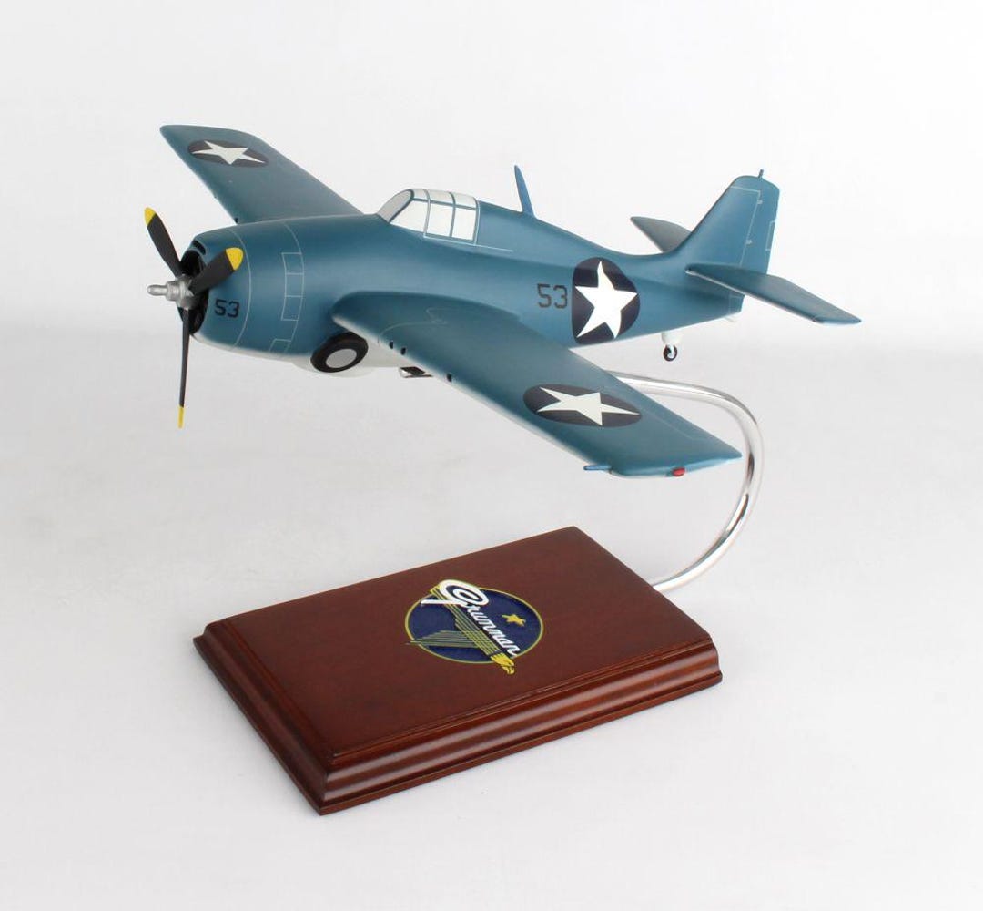 Grumman F4F Wildcat Joe Foss USMC Ace Desktop Display Airplane Model ...