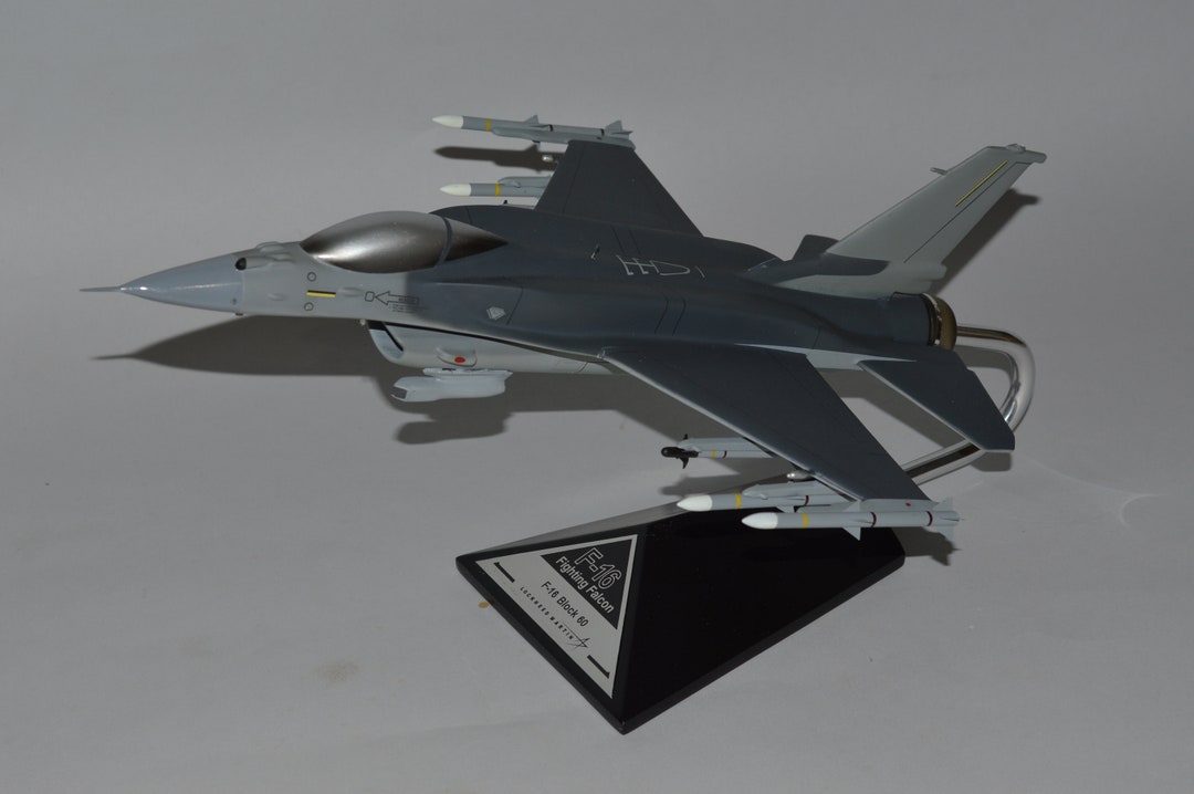 F-16 Falcon Block 60 Conformal Fuel Tanks USAF Model Hand Carved ...