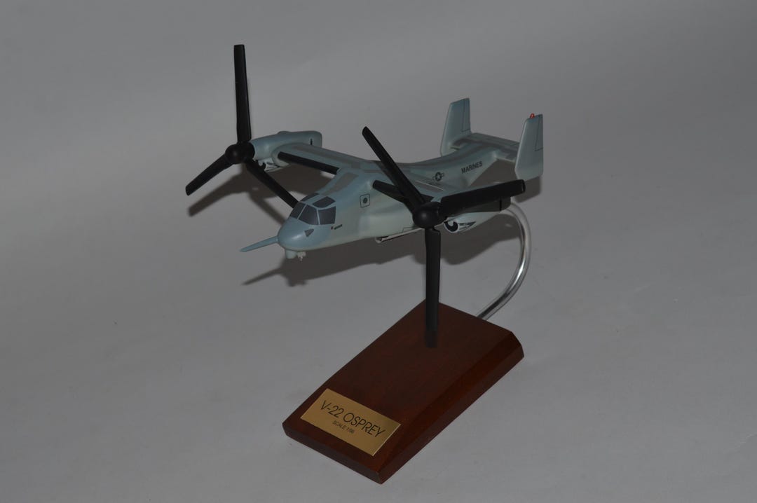 MV-22 Osprey Marine Corps Helicopter Airplane MINI Model Hand Carved ...