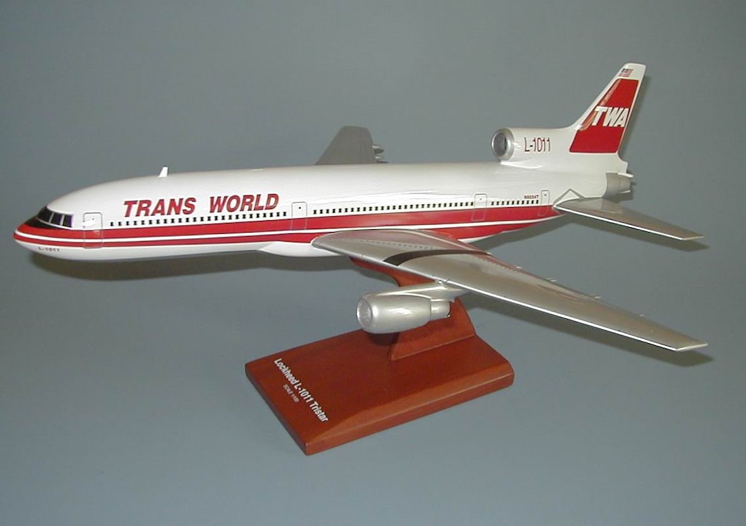 Trans World Airlines TWA Lockheed L-1011 Tristar Airliner Aircraft Hand ...