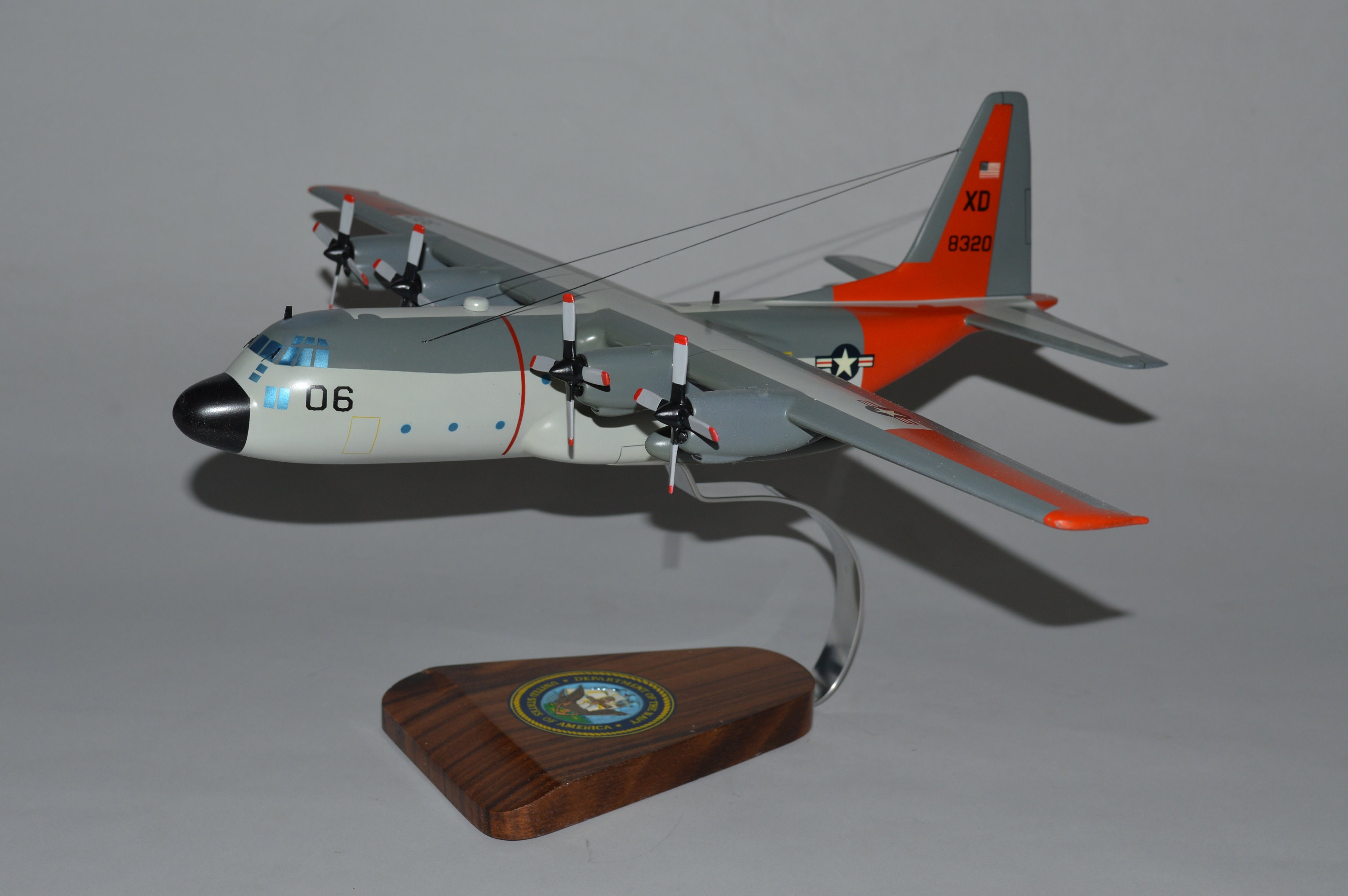 Lockheed C-130 Hercules US Navy Airplane Model Hand Carved - Etsy