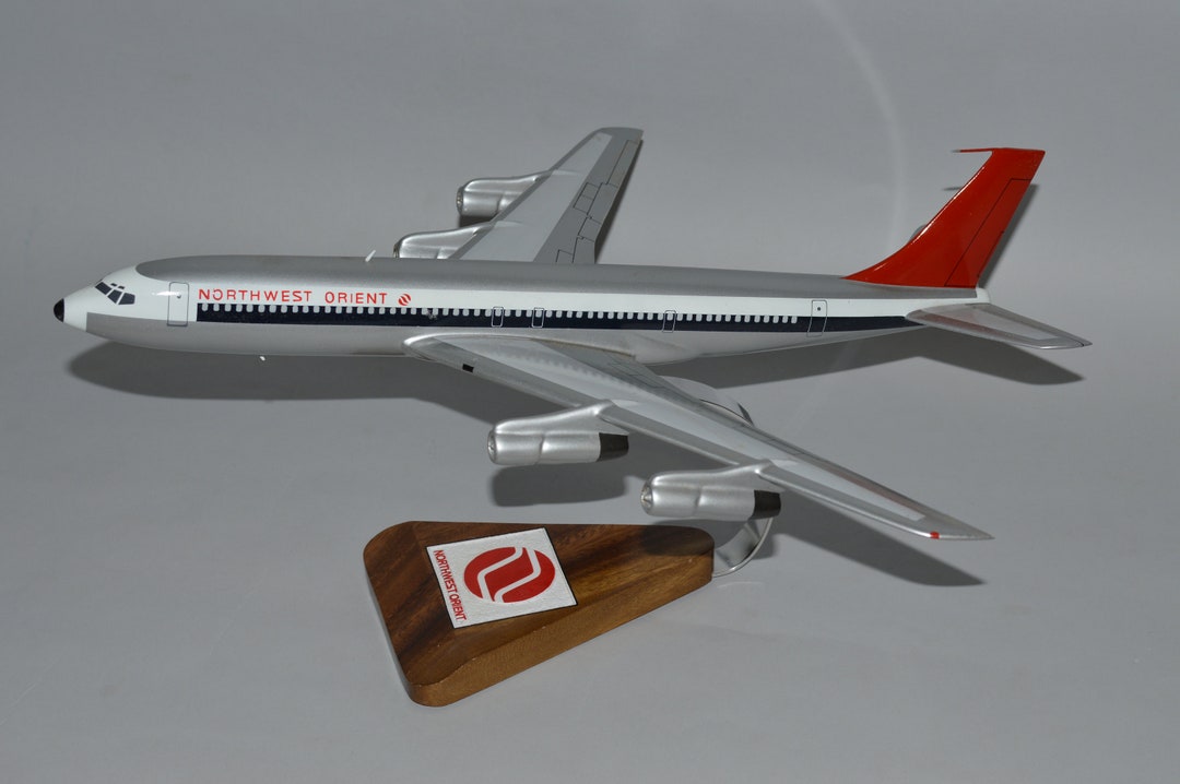 Boeing 707 Northwest Orient Airlines Airplane Model Hand Carved ...
