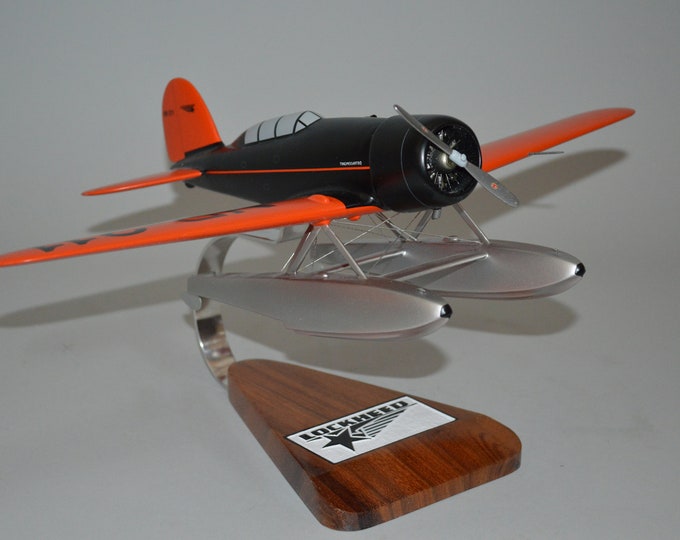 Lockheed Model 8 Sirius Floatplane Model Hand Carved Mahogany Wood ...