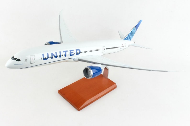 Boeing 787-9 United Airlines LARGE Airplane New Paint Scheme Model ...