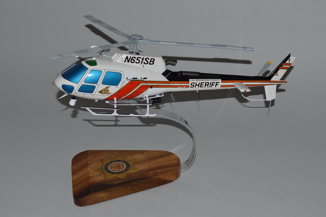 AS350 H125 A-star San Bernardino Sheriff SBSD Hand Carved and Painted ...