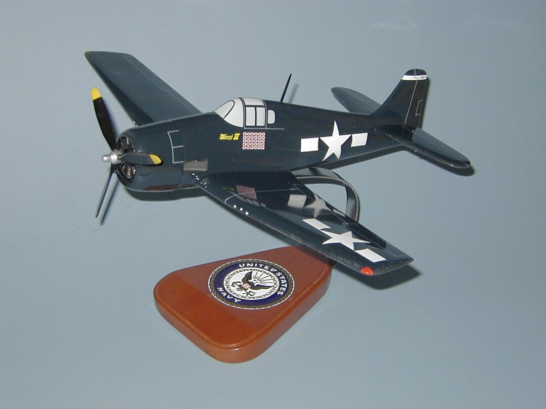 Grumman F6F Hellcat US Navy Carrier Borne Fighter Airplane Model Hand ...