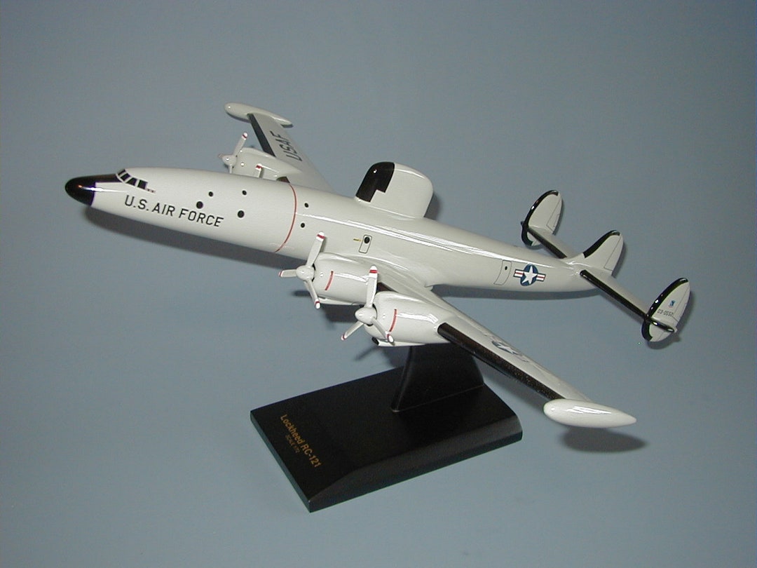 RC-121 Warning Star Lockheed Early AWACS Model Hand Carved Mahogany ...