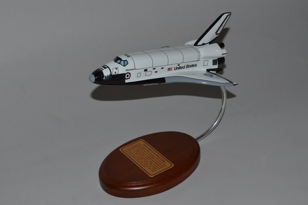 NASA Space Shuttle MINIATURE Model Hand Carved Mahogany Wood Replica ...