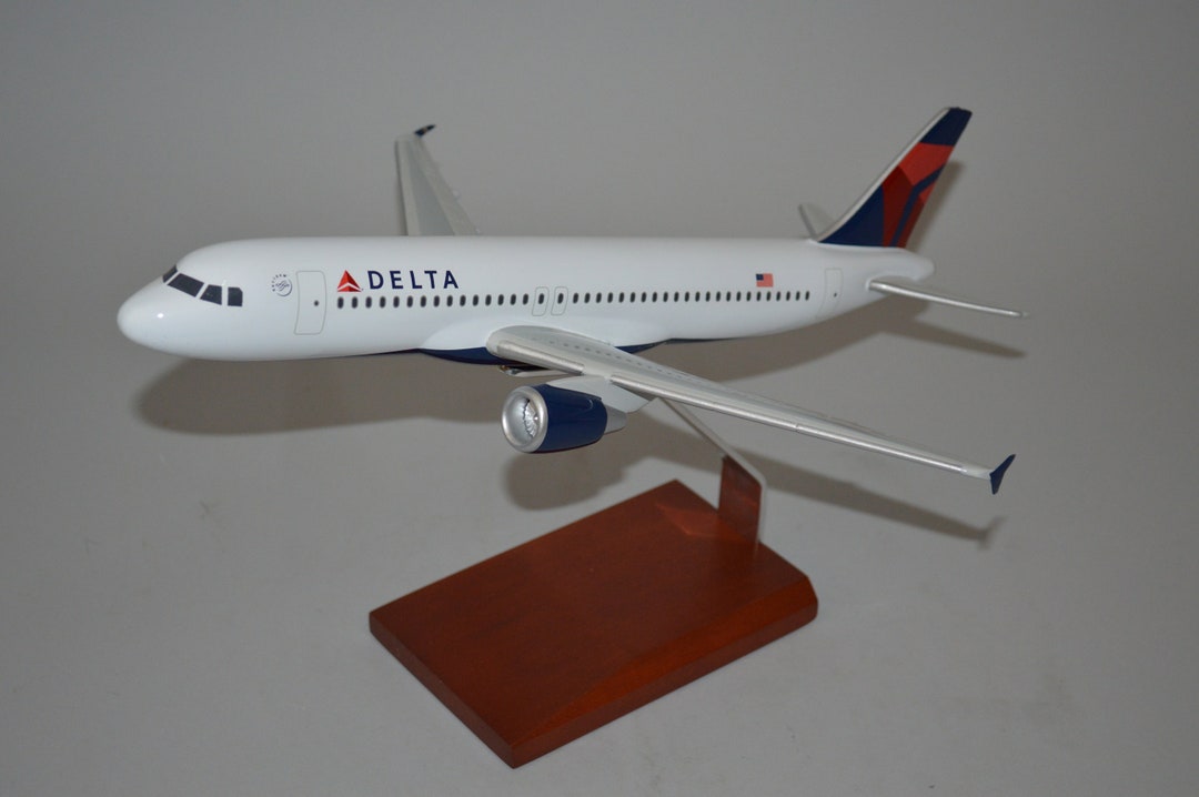 Airbus 320 A320 Delta Airlines New Livery Paint Scheme Hand Carved ...