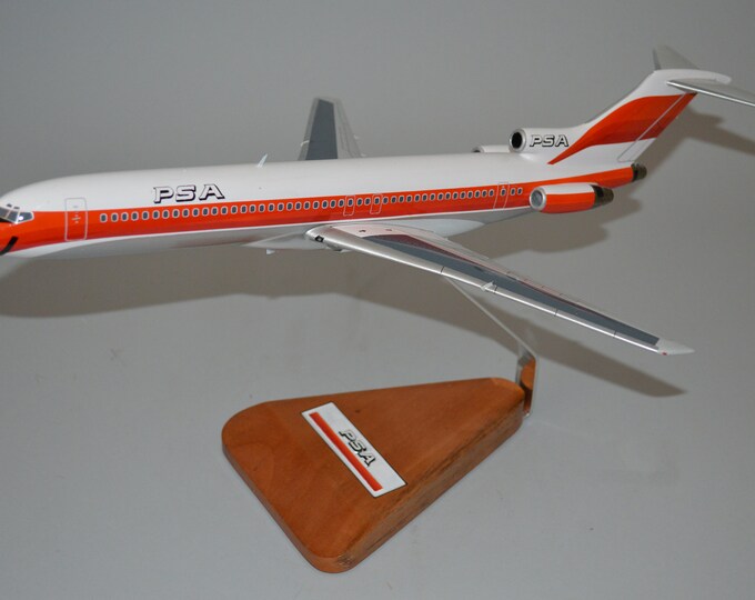 Boeing 727-200 PSA Pacific Southwest Airlines Plane Mahogany Wood ...