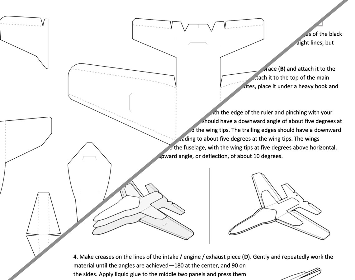 Micro Jet Glider—plans and Instructions (PDF & SVG Files) - Etsy