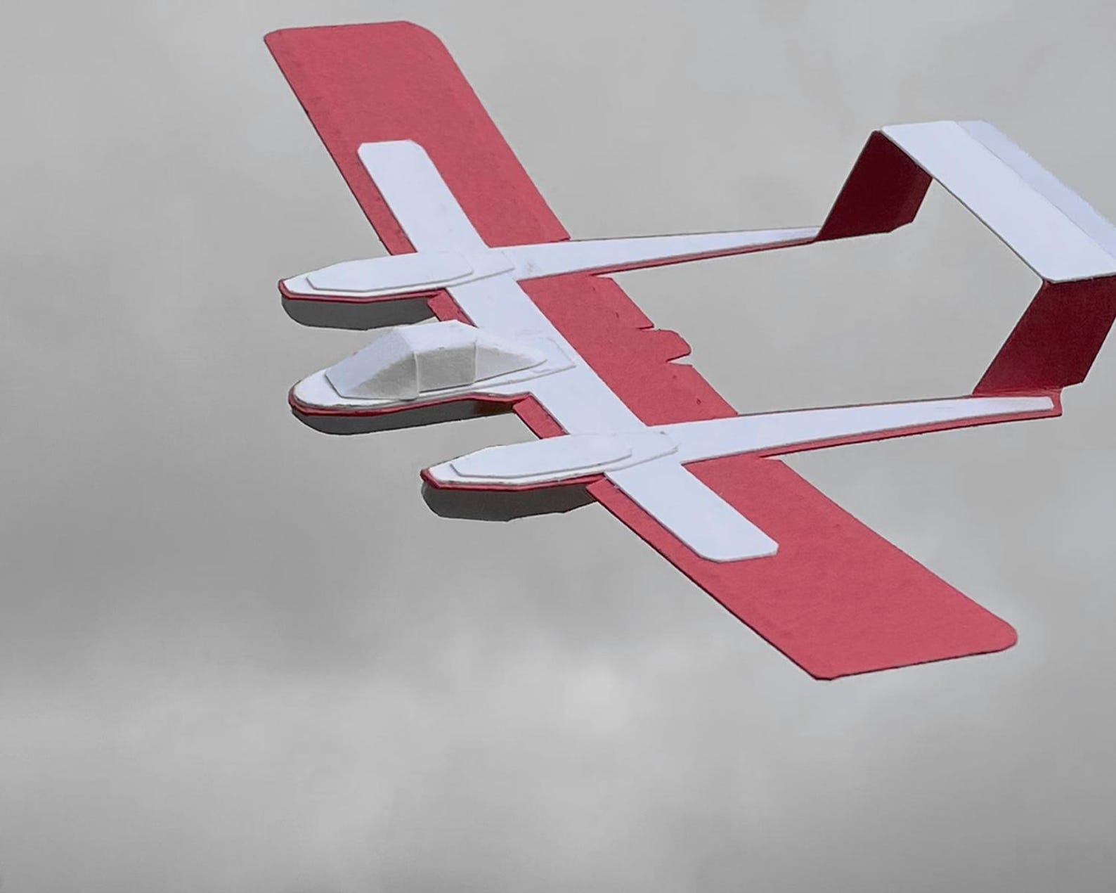 Card Stock Twin-boom Glider—plans and Instructions (PDF & SVG Files) - Etsy