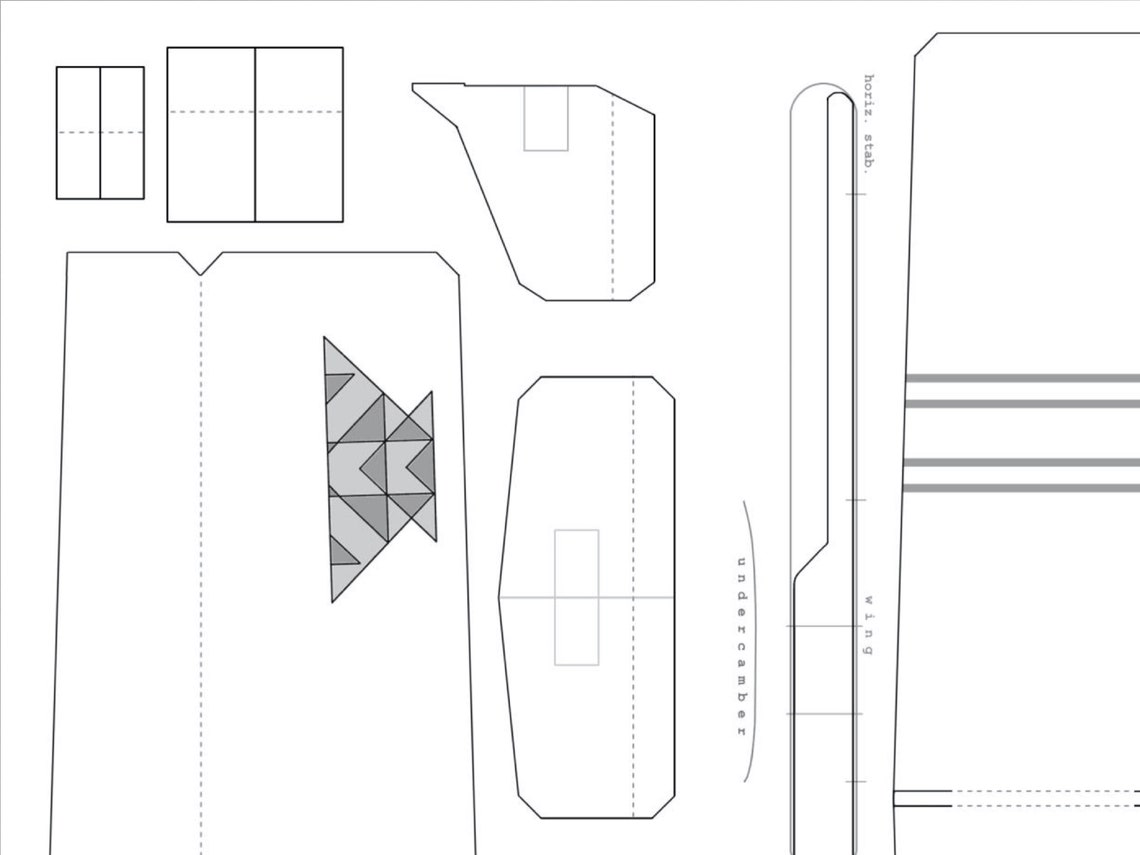 Pencil Eraser Popsicle Stick Glider—plans and Instructions (PDF Raster ...