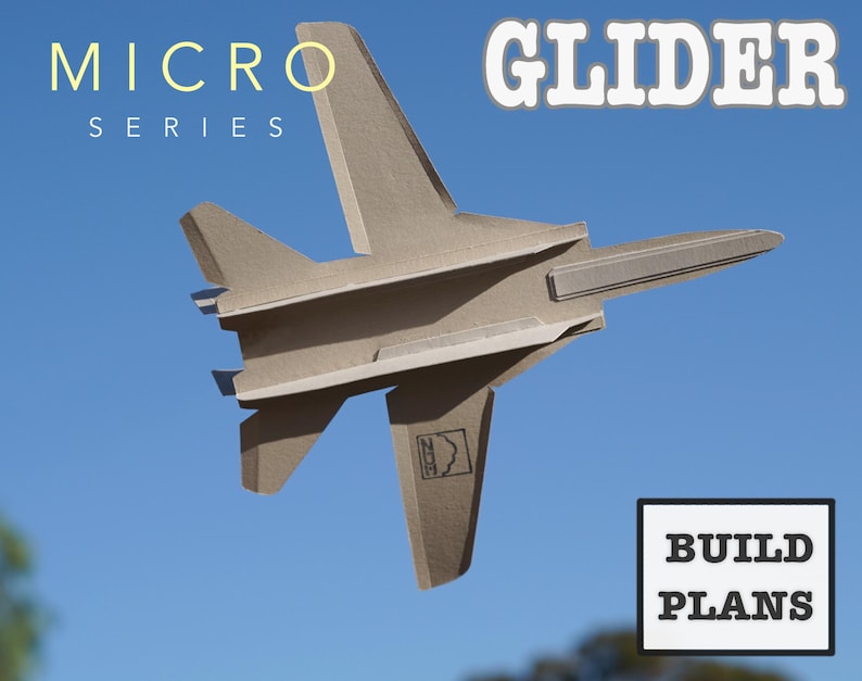 Micro Tomcat Fighter Jet Glider Plans (PDF & SVG Files) - Etsy