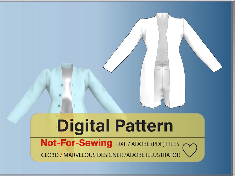 A Jacket and Simple Shorts Patterns DXF/PDF for Clo3d/ai - Etsy