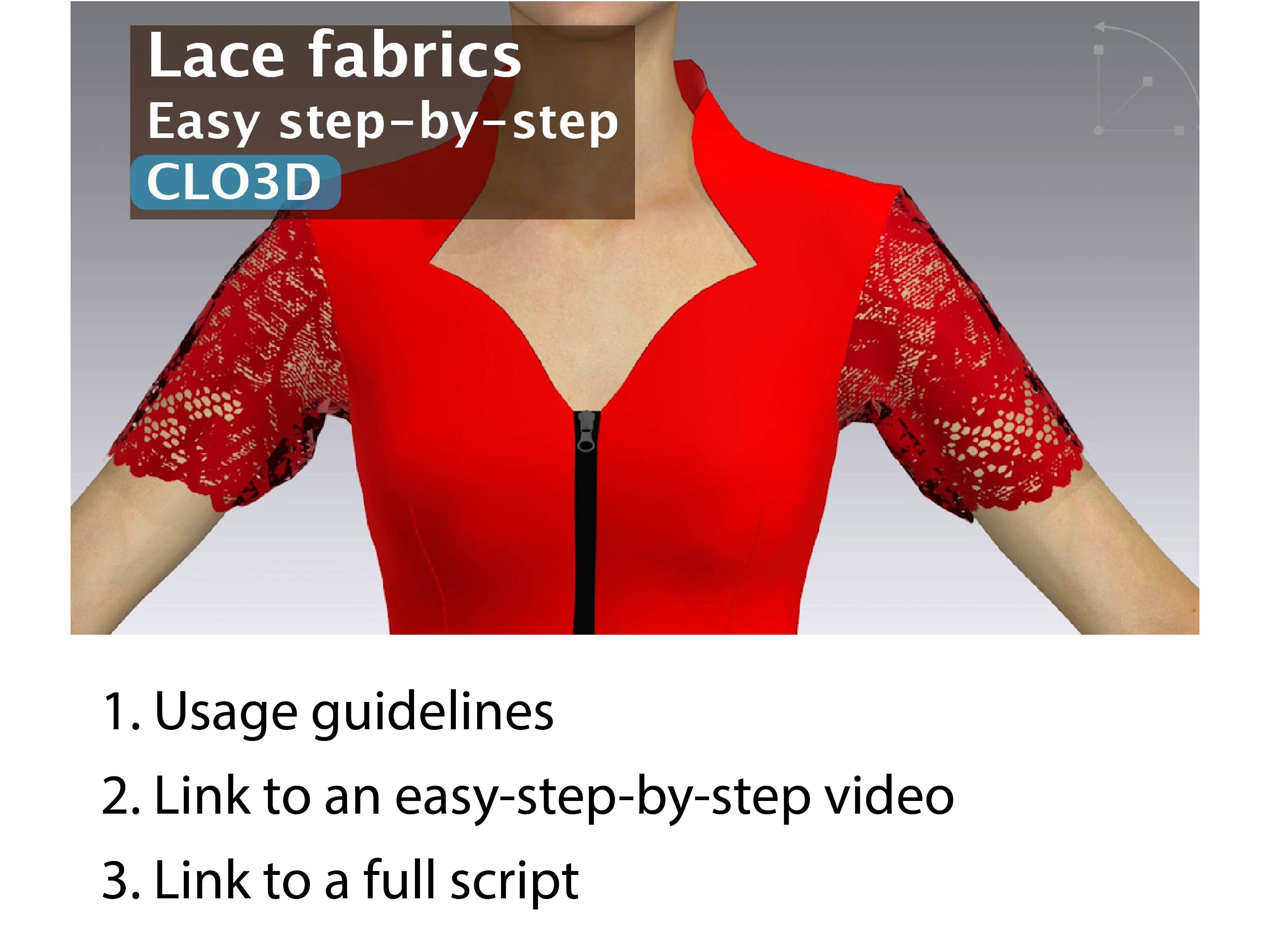 Perfect Digital Lace Fabrics for CLO3D Projects - Etsy UK
