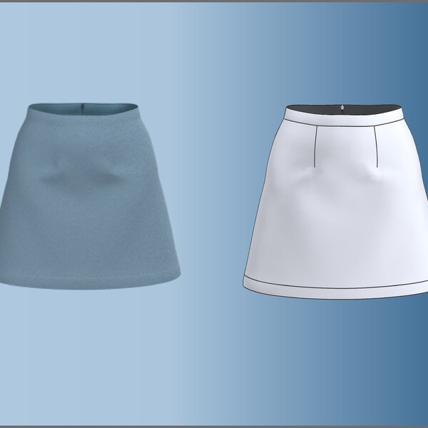 A Line Skirt Pattern - Etsy